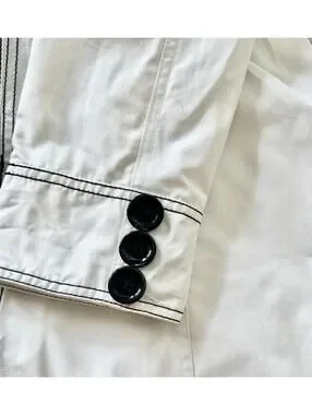 Jackets & Coats | New Laundry By Design Ivory Offwhite Trench Coat Rain ...